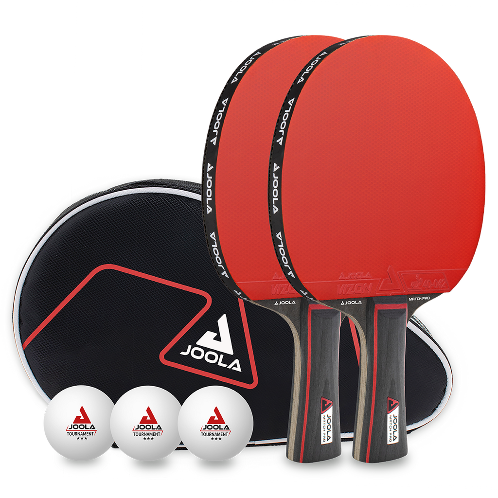 JOOLA Duo Pro Table Tennis Set – 2 Paddles + 3 Tournament Balls